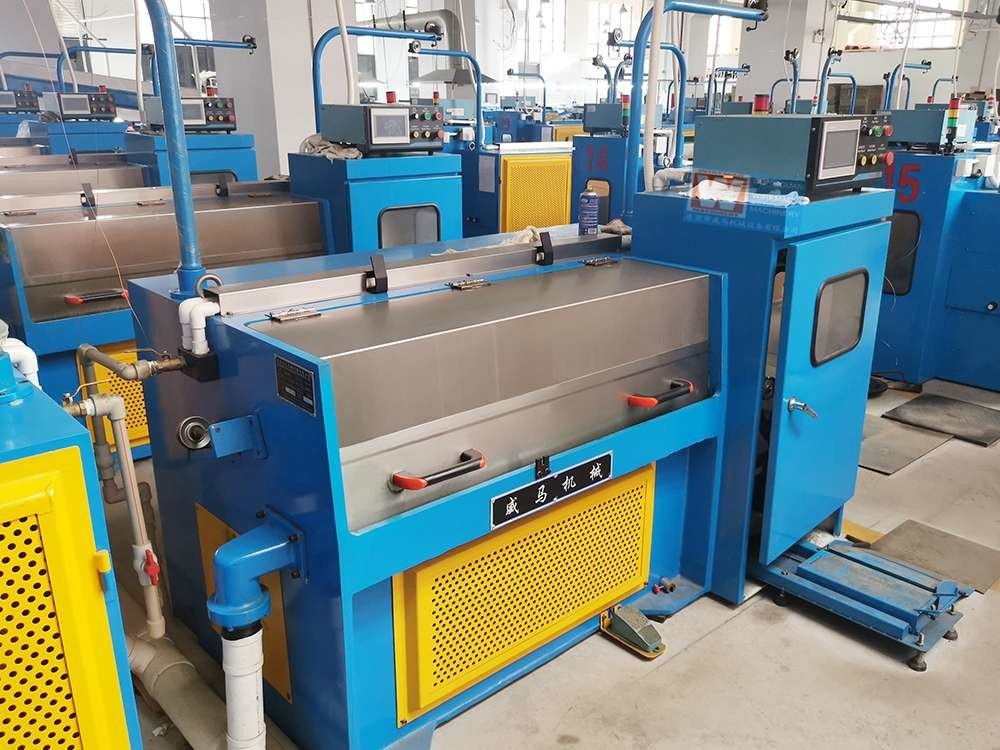 PLC Type Ultra Fine Wire Drawing Machine With Free Parts