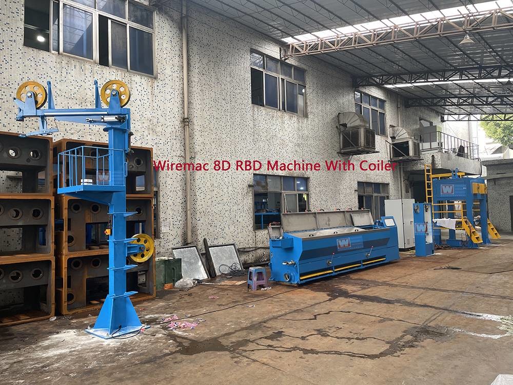 8D RBD Wire Drawing Machine , 3mm Copper Wire Making Machine