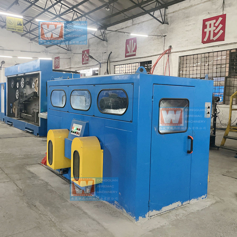 Automatic Double Spool Take Up Machine , Copper Aluminum Wire Drawing ...