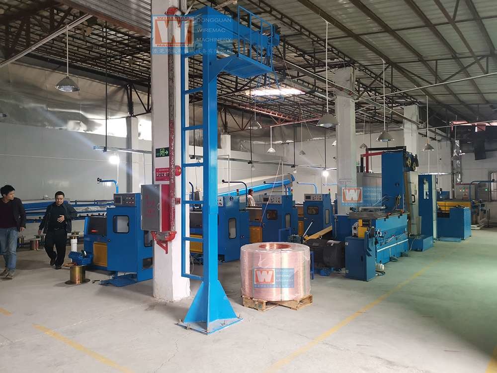 8000kg 70V DC Copper Wire Annealing Machine 21 Dies anti oxidation