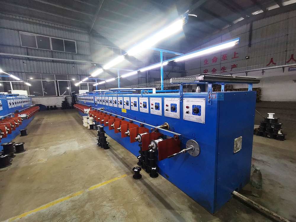 Inlet 0.08-0.20MM Copper Wire Tinning Machine Electric Annealing Furnace