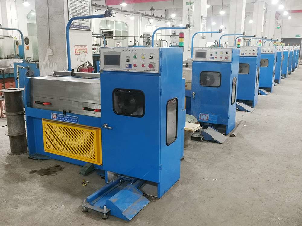 24D Aluminum Wire Drawing Machine With 5.5kw Dual Inverter Drive